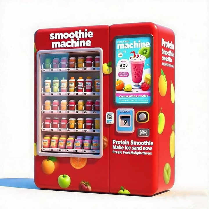 Self-Service Frozen Fruit Smoothie Vending Machine with Cooling Feature ...