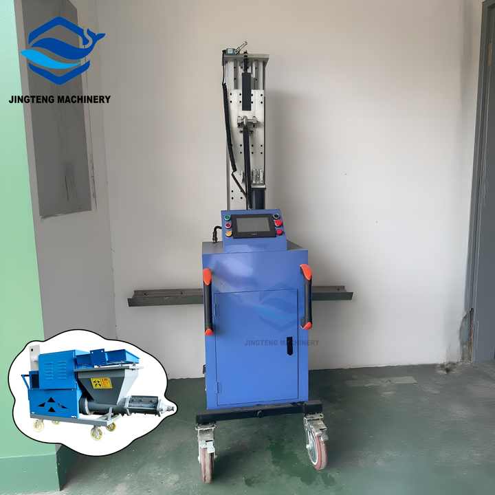 Robot 3m/4m Concrete Wet Wall Plastering Sanding Machine Wall Render ...