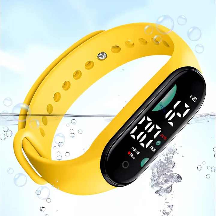 2024 Factory Touch Screen Led Band Watch Electronic Waterproof Bracelet ...