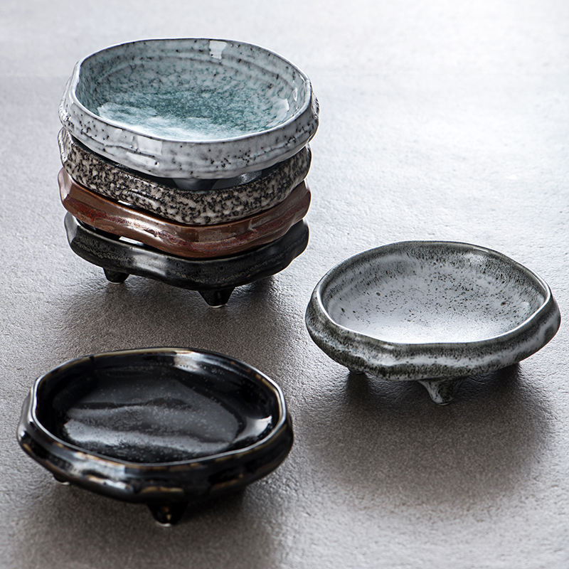 Japanese Restaurant Crockery Ceramic Dinnerware Stoneware Round Salad ...