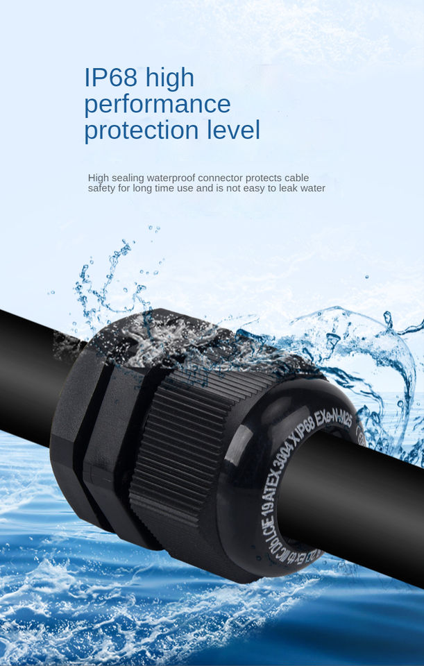 ATEX Certified Nylon Cable Gland for UL Approved Waterproof Joint with ...