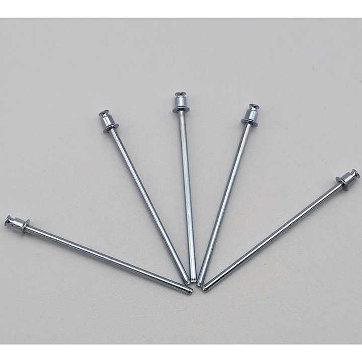 Factory Custom 2.4 mm Flat Head Steel Pull Thru PT Rivets with Zinc ...