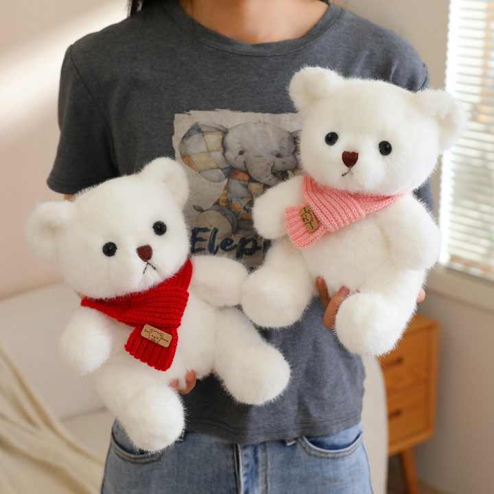 Personalized Teddy Bear Baby Shower Decorations Cute Bear Teddy Scarf ...