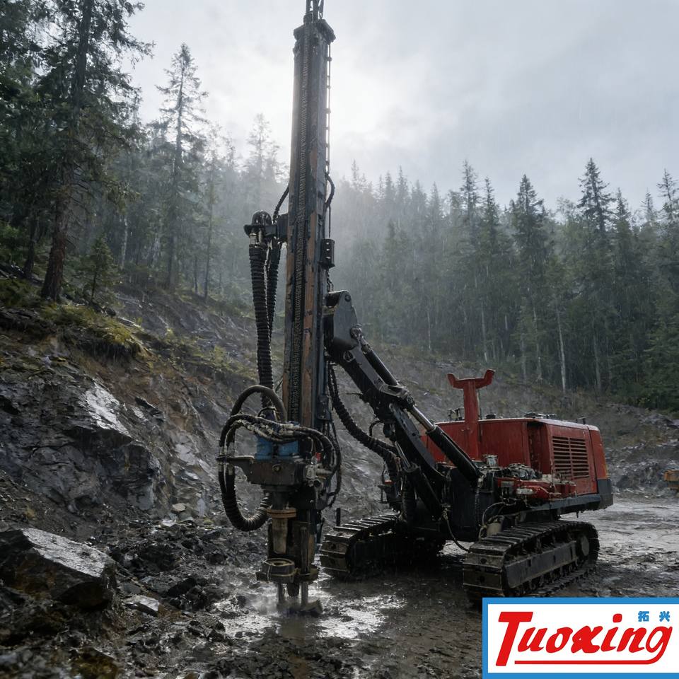DTH Drill 40m Tuoxing KP-5 With Mud Pump for Iron Ore Blasting| Alibaba.com
