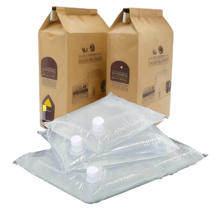 Custom Cold Hot Coffee Beverage BIB Bag in Box 5l 3 Liter Box to Go ...