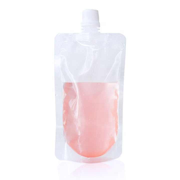 Reusable Clear Plastic Flask Bags - Ideal for Travel Drinks