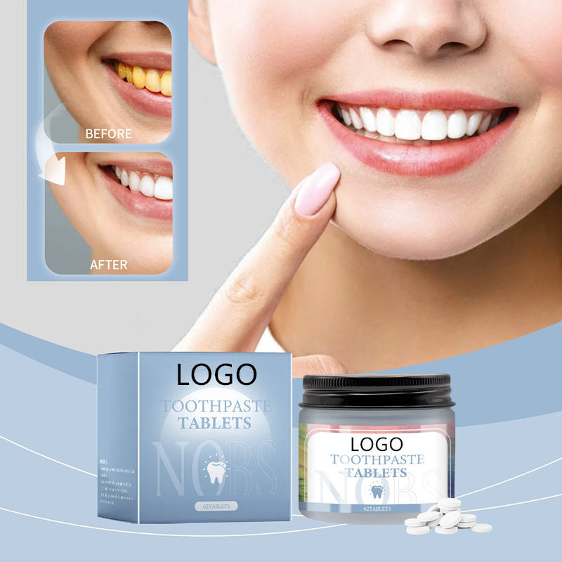 OEM NOBS Toothpaste Tablets Dental Plaque Yellow Stains Bad Breath ...