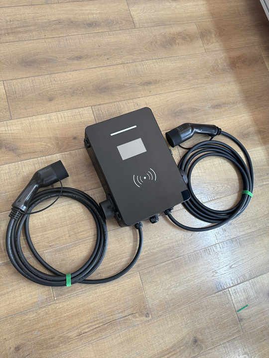 Commercial Ocpp Mennekes 32A 3 Phase 14kw 22kw 44kw Double Gun Wallbox Fast Electric Charging EV ...