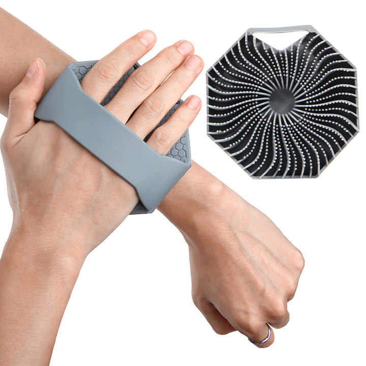 New Bathroom Anti Bacteria Handheld Round Body Scrubber Soft Silicone ...