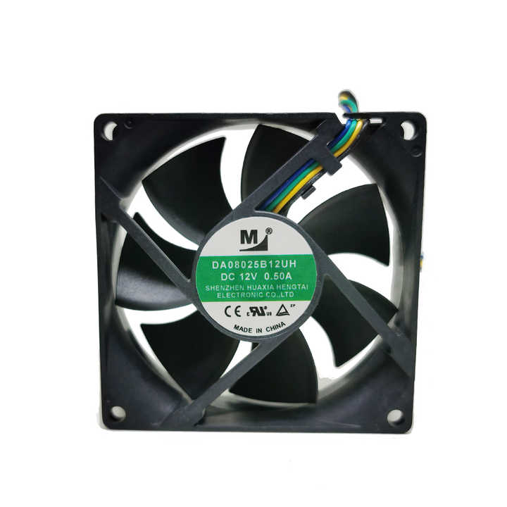 DA08025B12UH DC 12V 0.50A 80*80*25MM 8CM Cooling Fan 4 Pin PMW