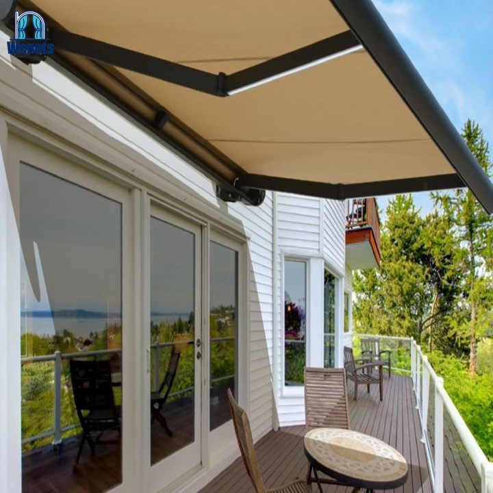 Remote Control Retractable Awning Motorized Full Cassette Awning ...
