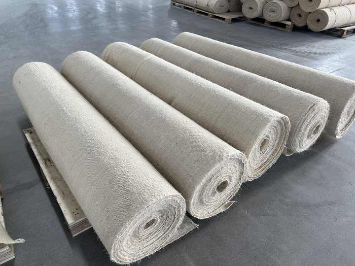 High Quality African Sisal Fabric Cloth Woven Mesh Plain Style for Bag ...