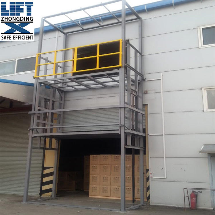 Outdoor 2-Storey Building 3ton Electric Wall Mounted Freight Elevator ...
