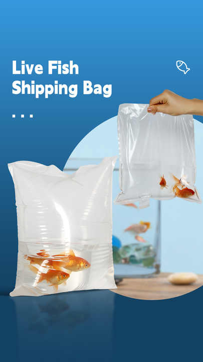 Inflatable Oxygen Packing Fish Carrier Bag Plastic Container Leak-proof ...