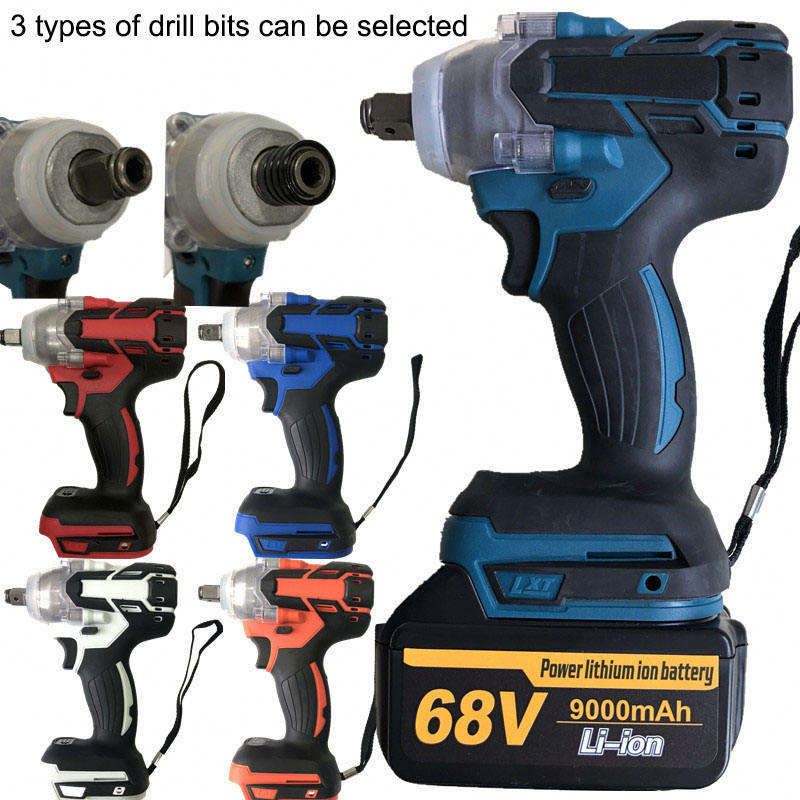 18V Cordless Impact Wrench 350nm Brushless Electric Impact Wrenches 1/2 ...