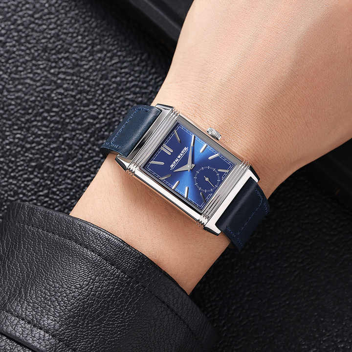OUPAI 2024 New Arrival Double Dial Time Zone Mechanistical Rectangle ...