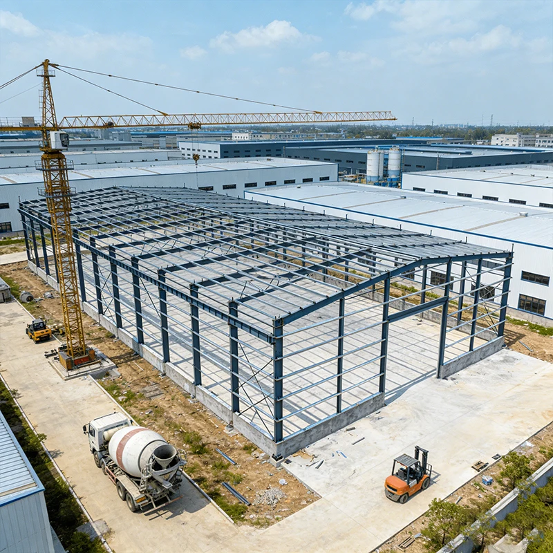 Heavy Steel Structure Buildings Warehouse Design Steel Frame ...