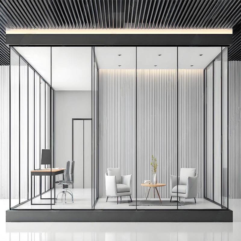Frameless Acoustic Glass Sliding Partition for Hospital Office Use ...