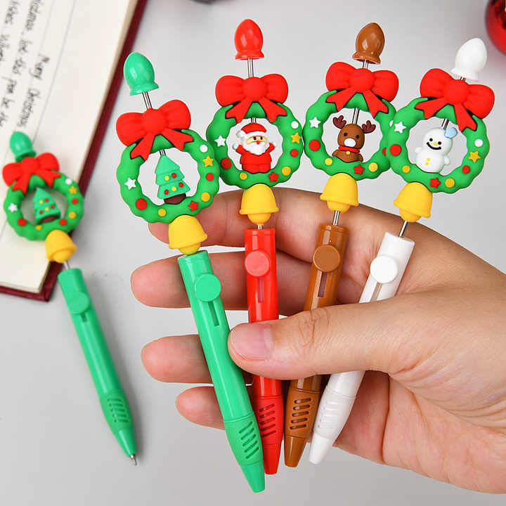 Christmas String Gel Pen Spin Gel Pen, Double Bead Spring Tip Quick ...