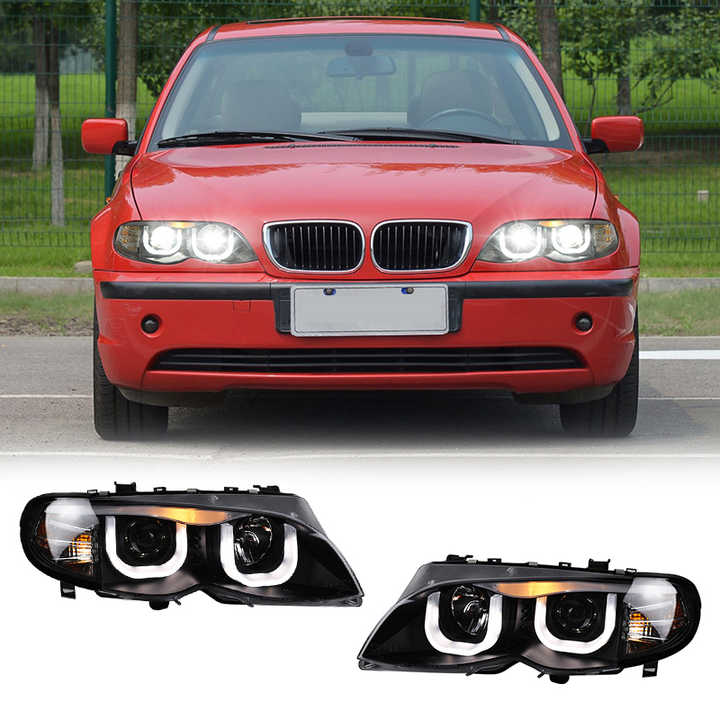 Headlights Angel Eyes Bmw E46 Front