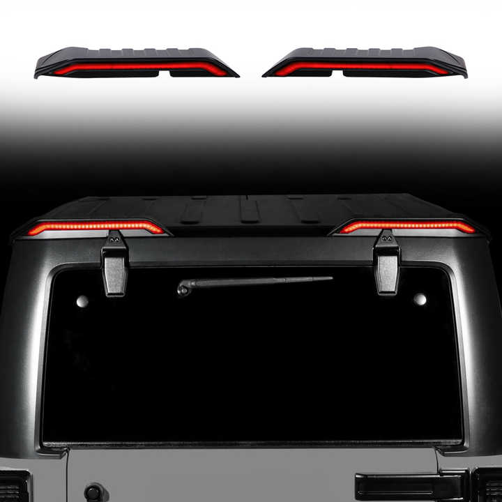 Loyo Only Design Led Rear Spoiler Wing for Jeep Wrangler Jk and Jl With ...