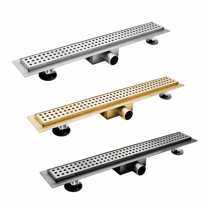 Modern Linear Grip Shape Stainless Steel Drain Large Capacity Drainage ...