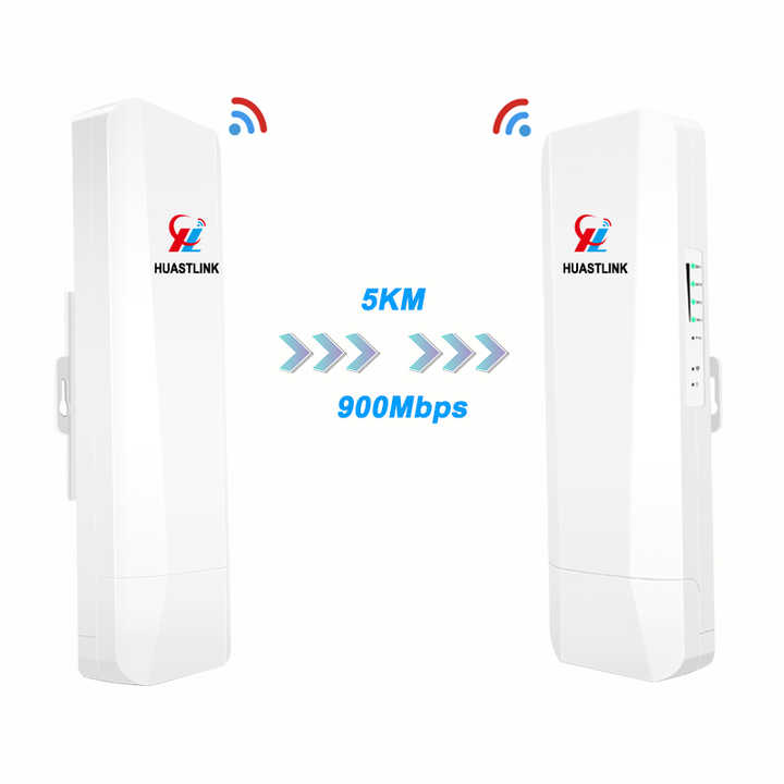 HUASTLINK 5km Outdoor Wifi Bridge - 900mbps P2P Solution
