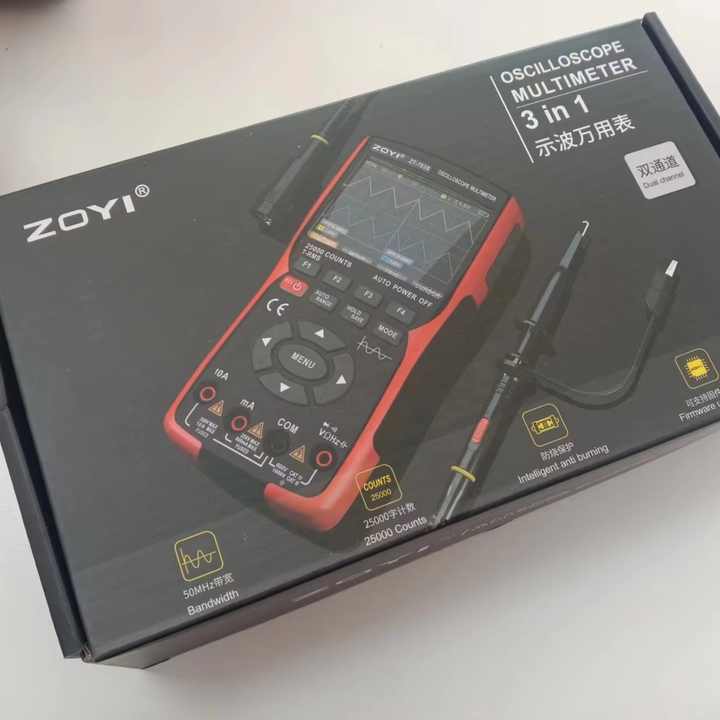 ZT-703 Dual-Channel Oscilloscope Multimeter 3-in-1 with LCD Display, OEM
