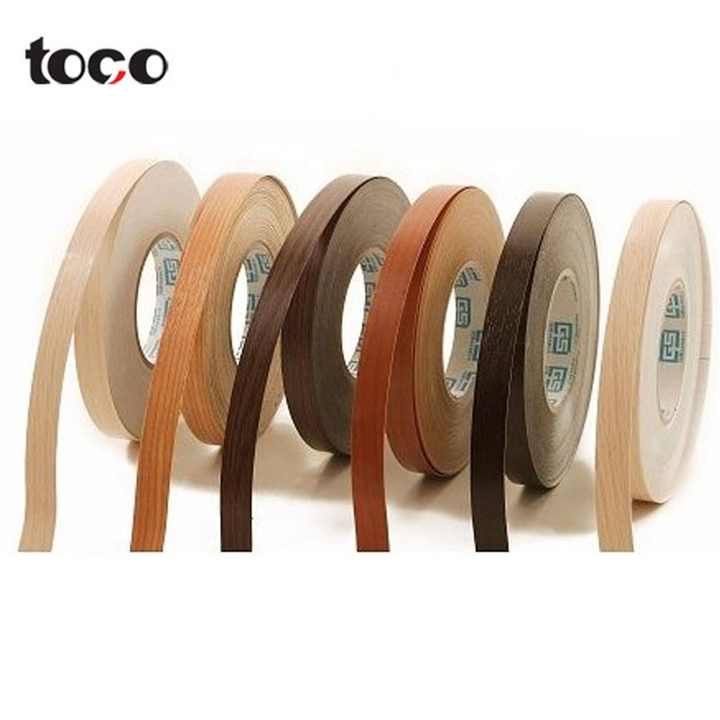 Toco-tiras de borde de PVC para tablero de partículas, bandas de borde ...