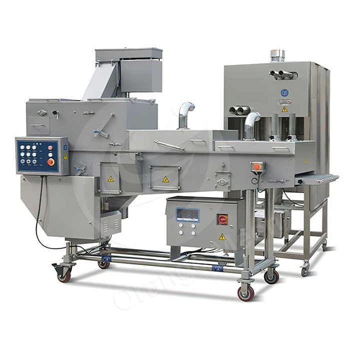 SUS304 Electric Automatic Continuous Crispy Tempura Batter Coating ...