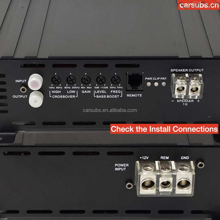 Fullrange 2000.1 Brazilian Car Amplifier 4 Channels RMS 2000W 1CH Peak ...