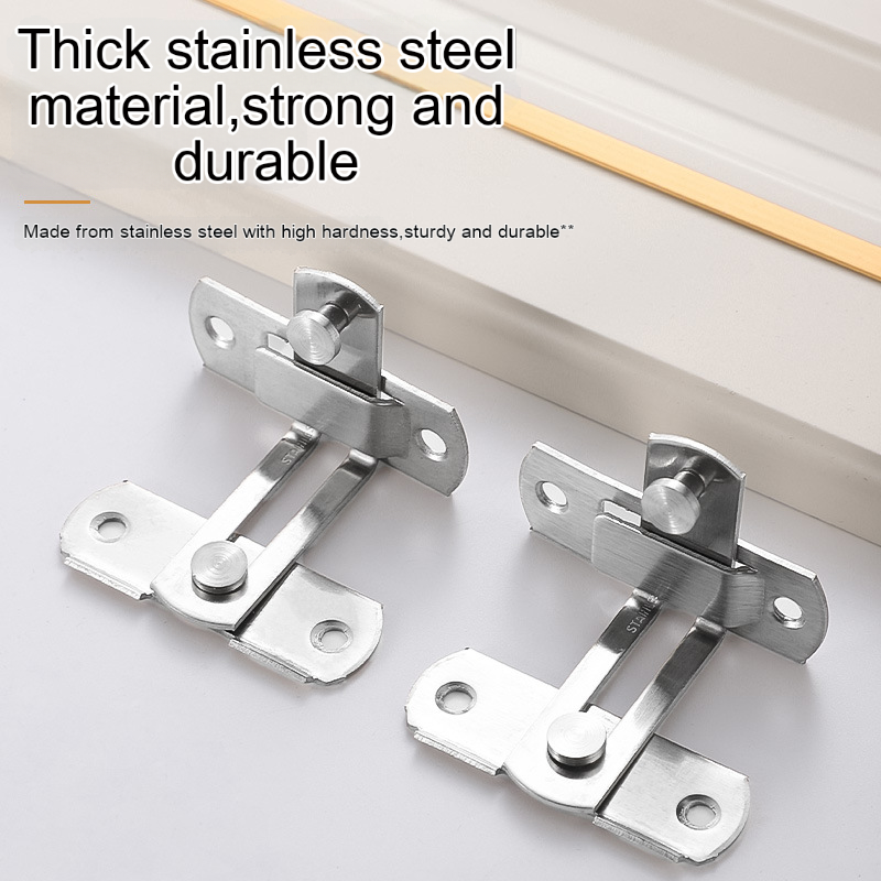304 Stainless Steel Latch Lock for Cabinet Door Window Anti-Theft ...
