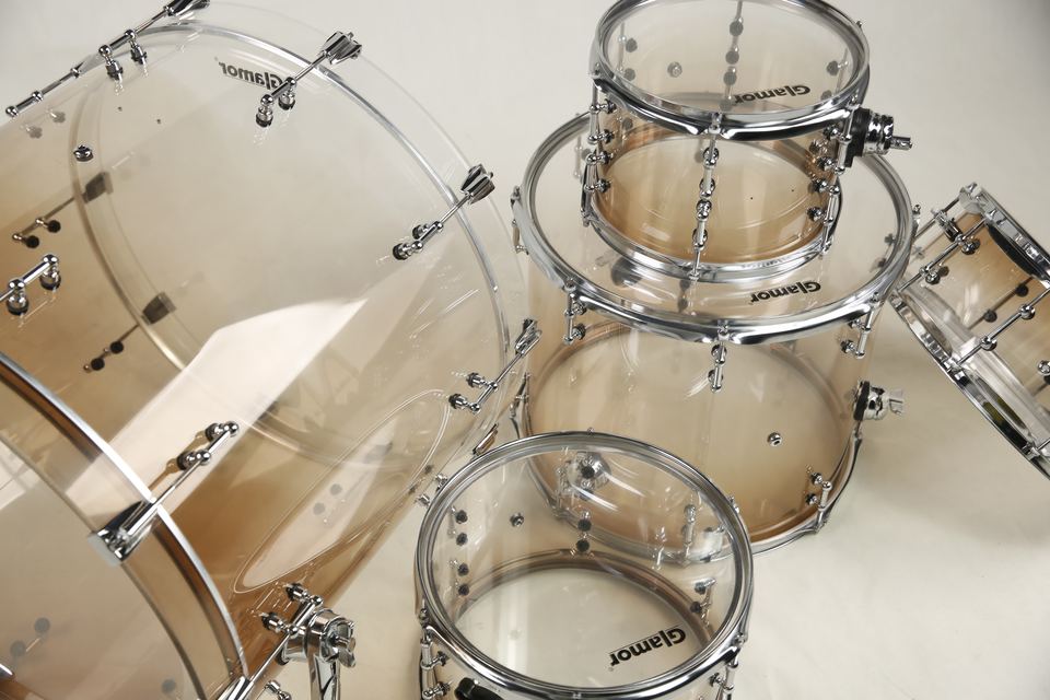 Professional Glamour Gradient Coffee Acrylic Drum Kits