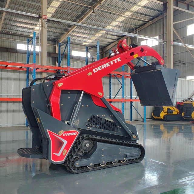 Derette V1000 - Compact, Efficient Mini Skid Steer Loader