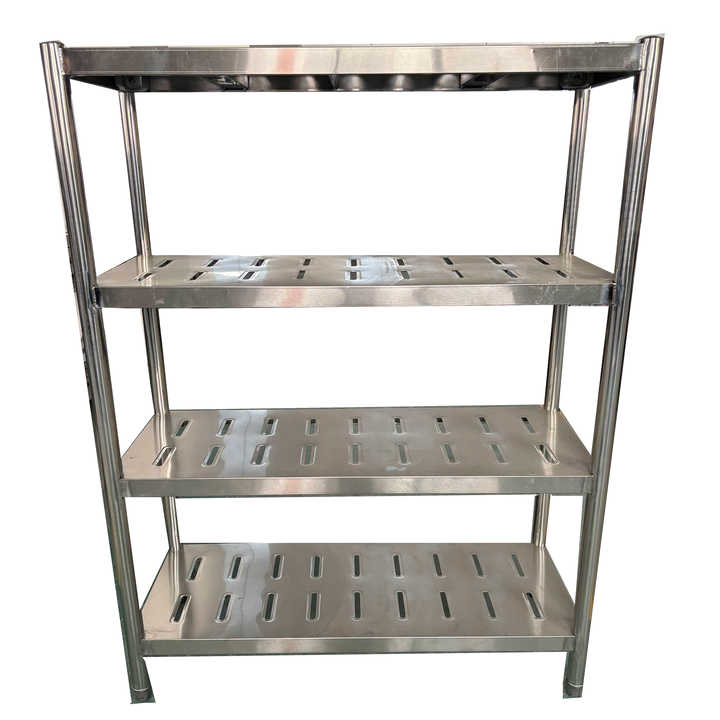 304 SS 4-Tier Ventilated Utility Shelf with Perforated Hole Design ...
