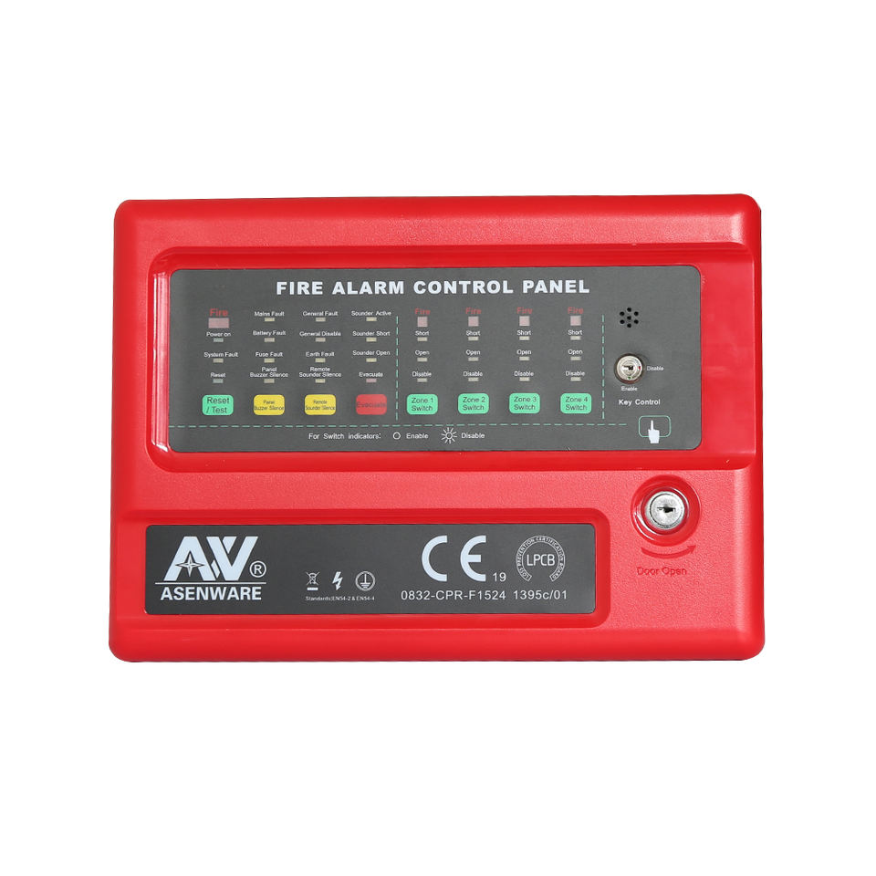 2 Wire Fire Alarm Conventional System - 4 Zone Control