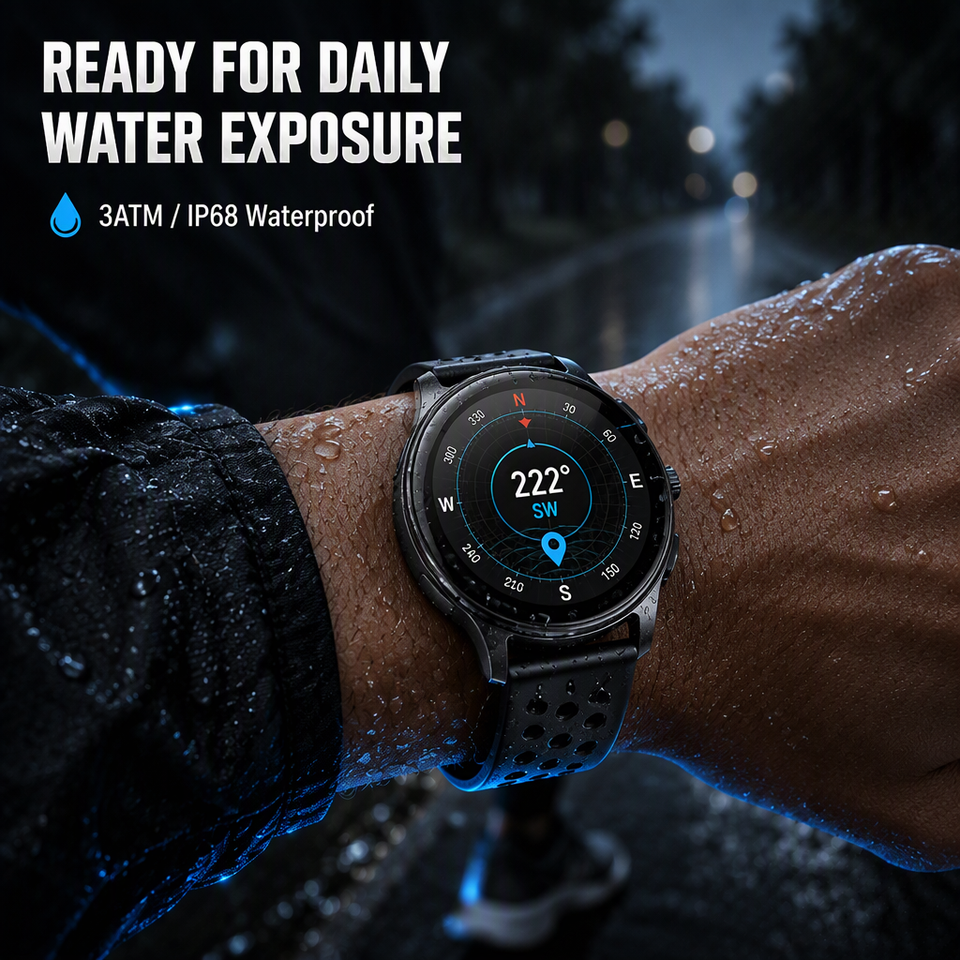 New upgrade HT43 Smart Watch AMOLED Screen 450mah GPS Tracking Sport ...