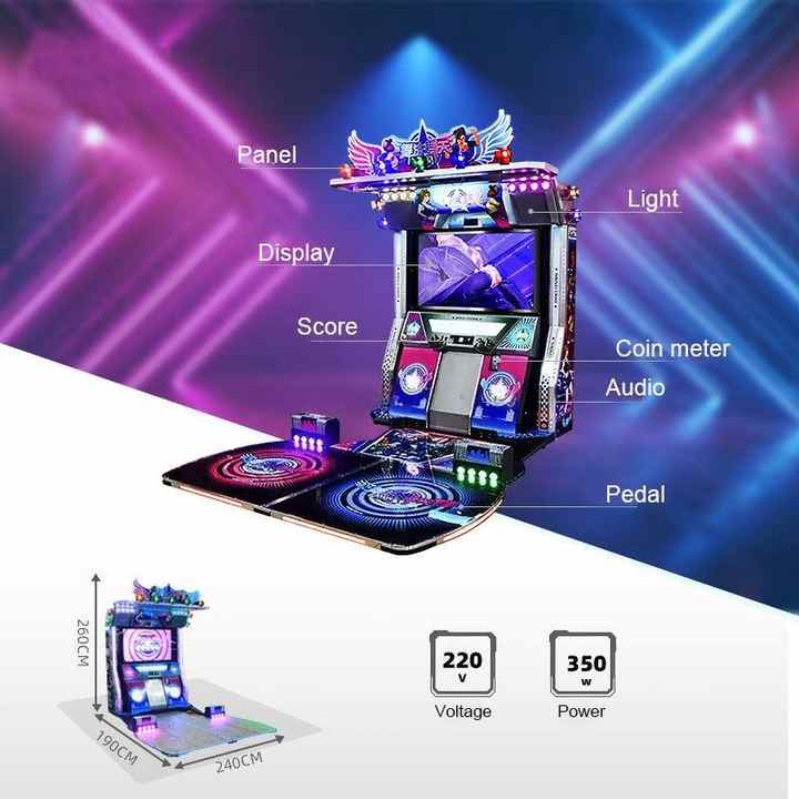 Coin Operated Dance Arcade Machine Pump It Up Rhythm Game For Sale ...
