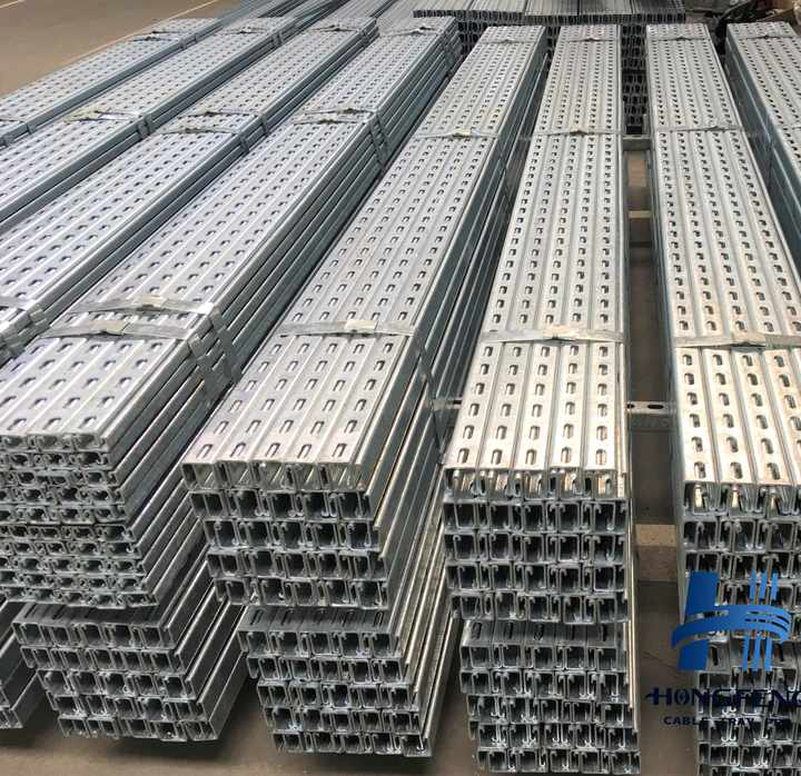 Construction Use C Channel Pre Galvanized HDG Solid Trough Cable Tray ...
