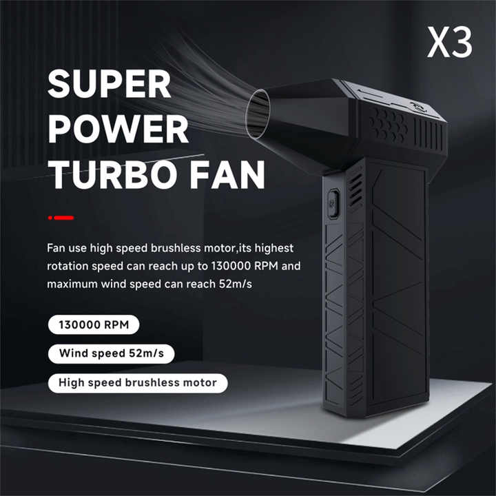 Violent Fan X3 - High-Speed Turbo Brushless Handheld Fan