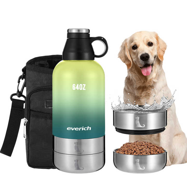 2024 Everich ODM 64 oz High Capacity Stainless Steel Insulated Pet Bow ...