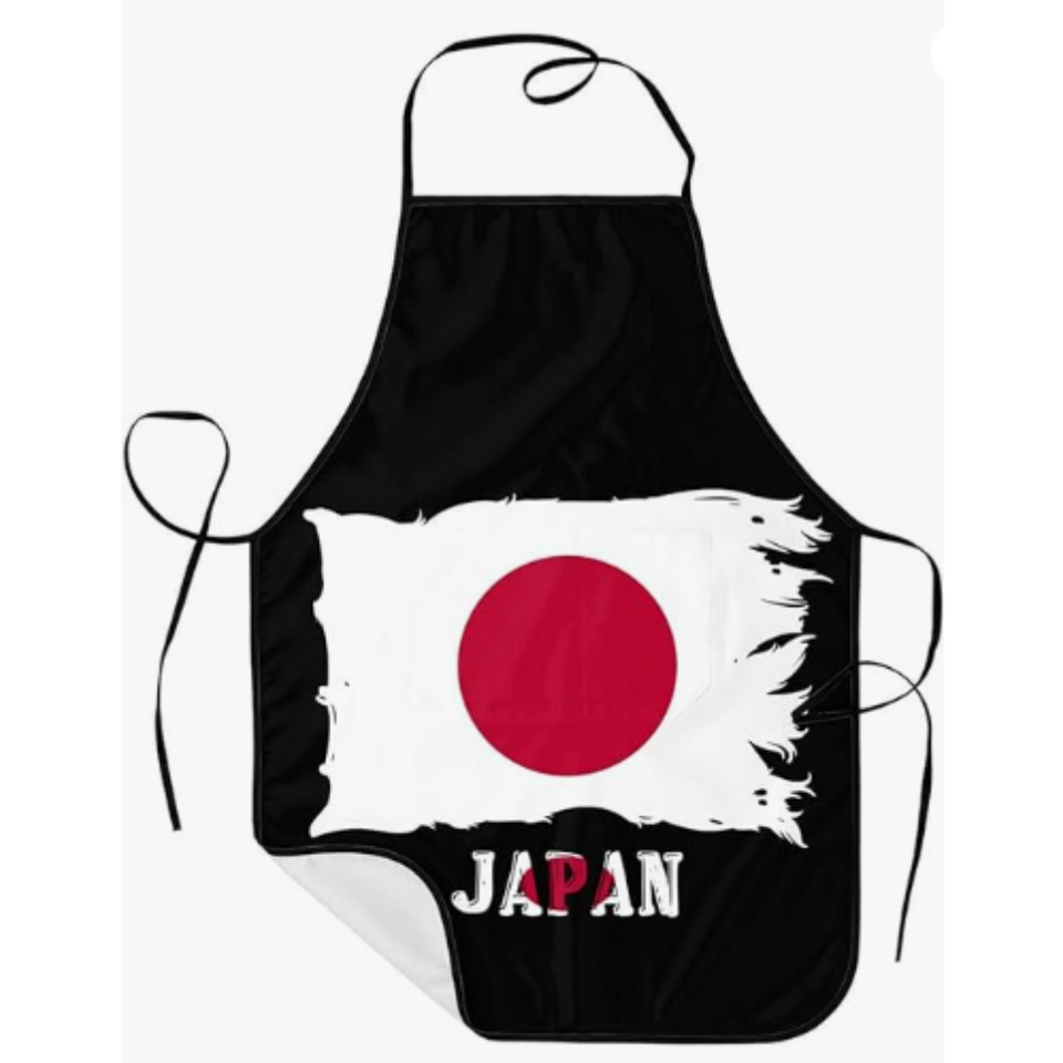 Japan Flag 2026 Football Match Day 48 Country Cooking Apron Adjustable ...