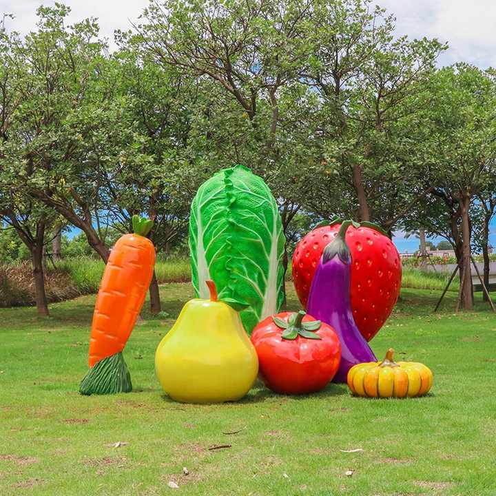 Fiberglass Statues Giant Fruits and Vegetables Custom Outdoor Large ...