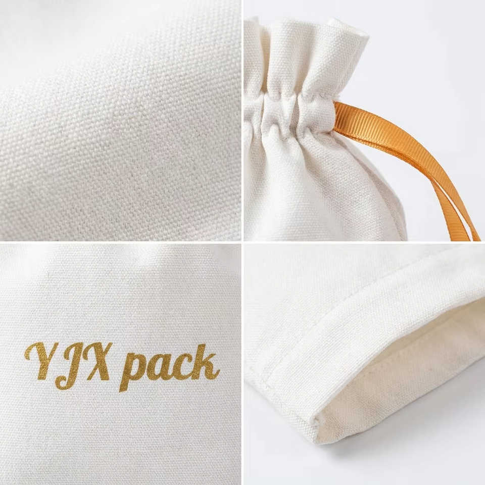 Custom Promotional Drawstring Bag Quilted Cotton Fabric Plain Terry ...