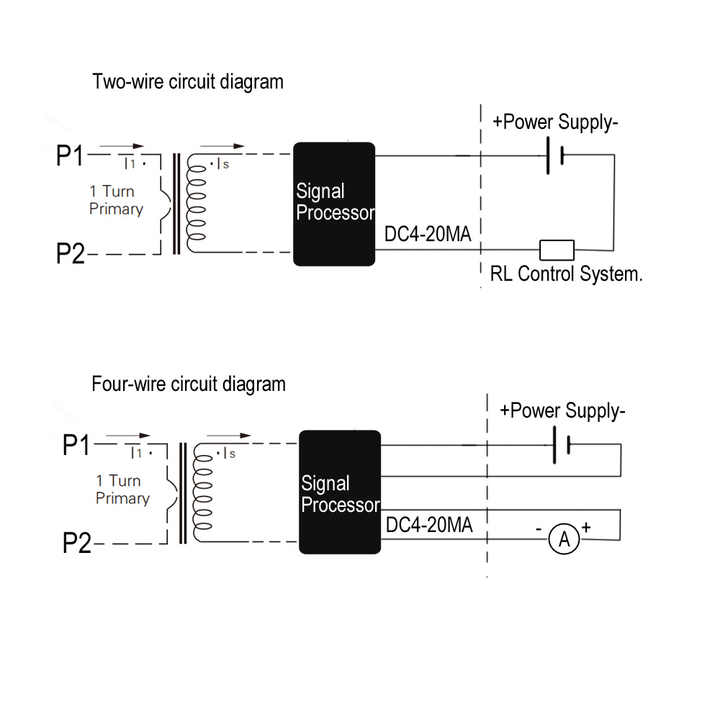 4 20ma Split Core Current Transducer Transformer Transmitter Transmission Kct16 2l Four Wire For