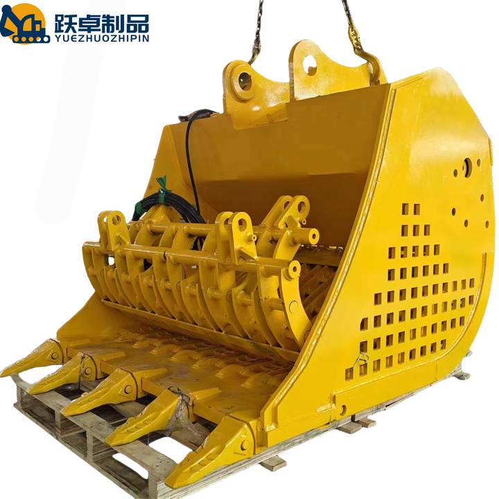Excavator with High Frequency Screening Stone Multifunctional Bucket ...