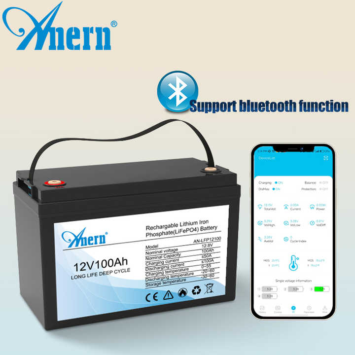 Anern 6000 cycles solar battery 12v 50ah 100ah 200ah 300ah lithium ...