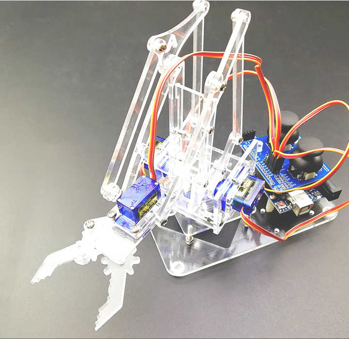 4 DOF Disassembly Acrylic Mechanical Arm Robot Kit
