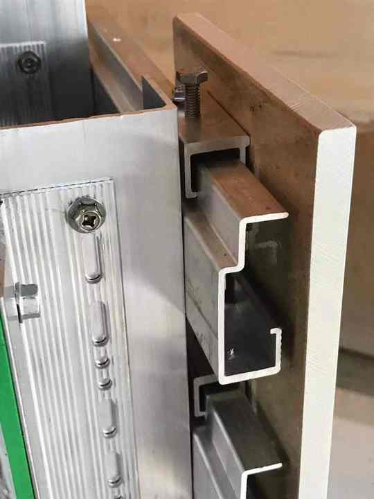 Aluminium Clips with Stainless Steel Fasteners for Facade Cladding