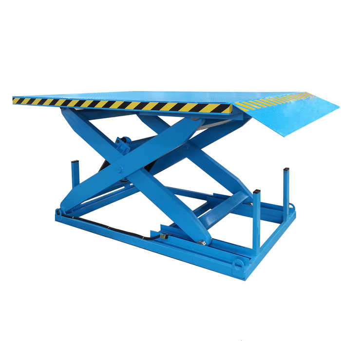 Stationary Ground or Pit-Installed Hydraulic Scissor Lift Fixed Loading ...